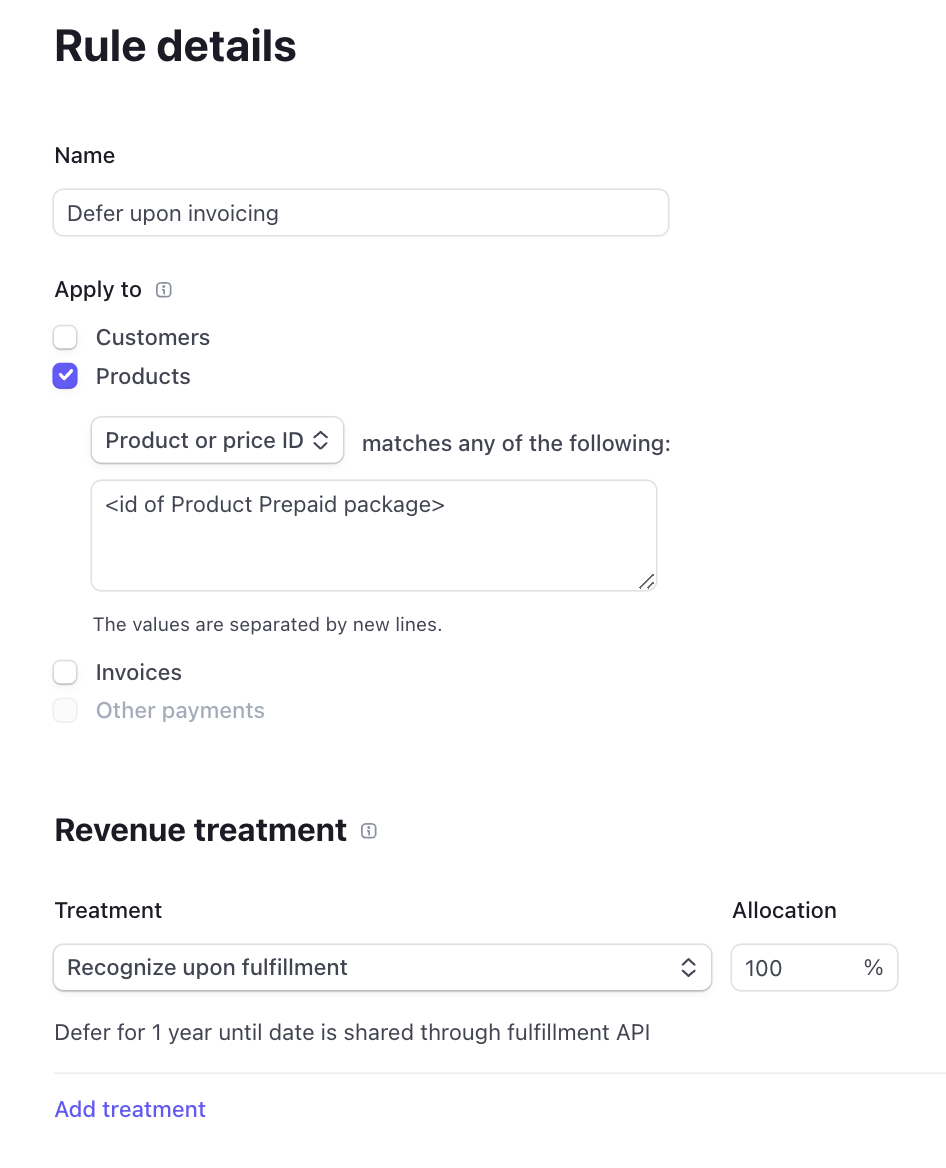 Revenue Recognition Performance Obligations API | Stripe Documentation
