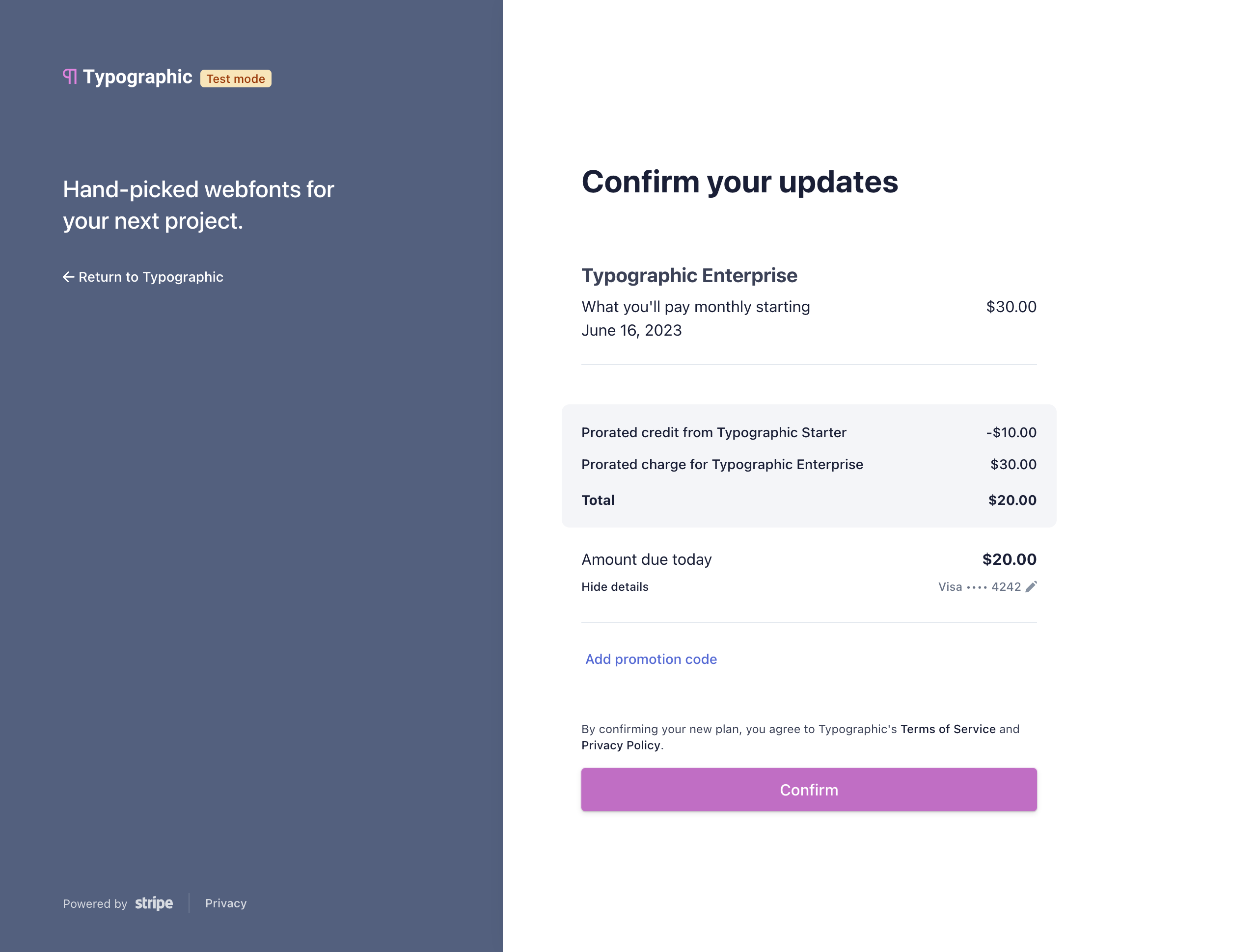 Deep links in the customer portal | Stripe Documentation